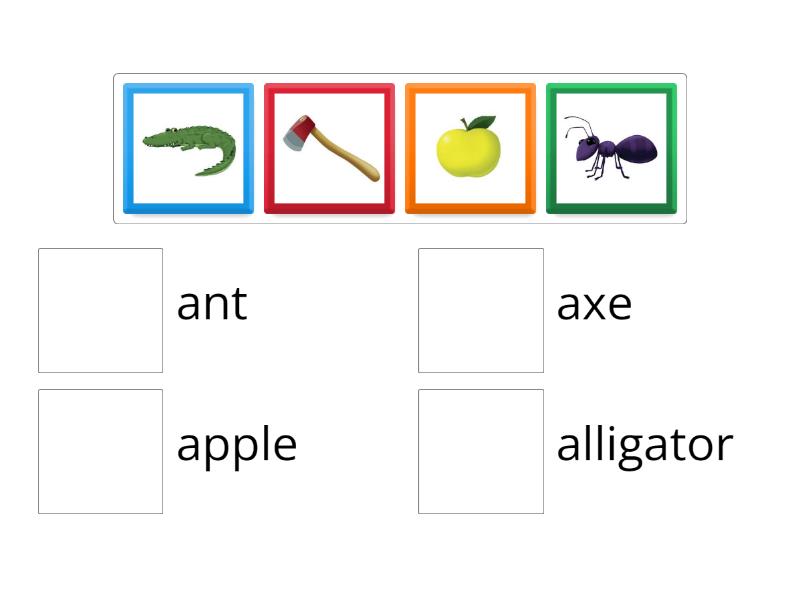 Oxford Phonics 1 Letter Aa - Match up
