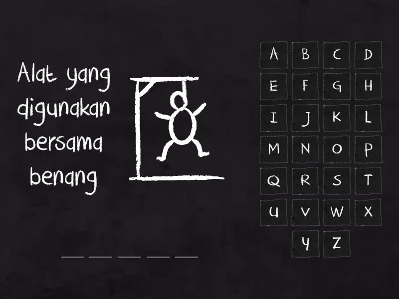 Kuiz Alatan dan Bahan Seni Sulaman - Ahorcado