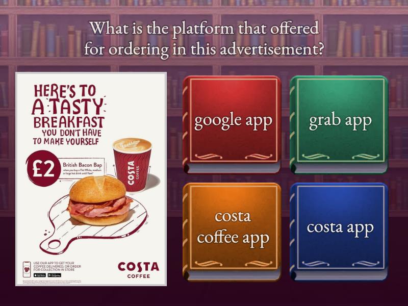 advertisement costa coffee - Quiz
