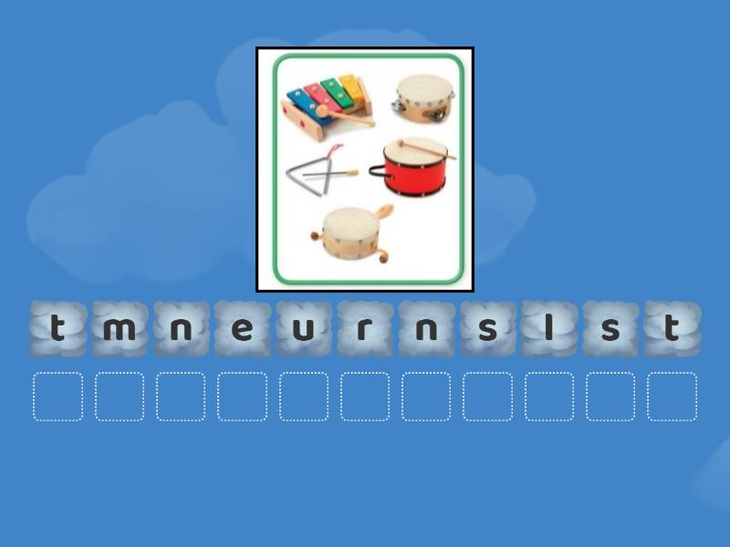 Unit 15: music instruments - Anagram