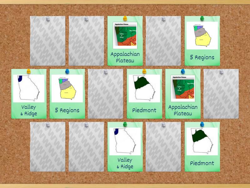 Regions of Georgia - Matching pairs