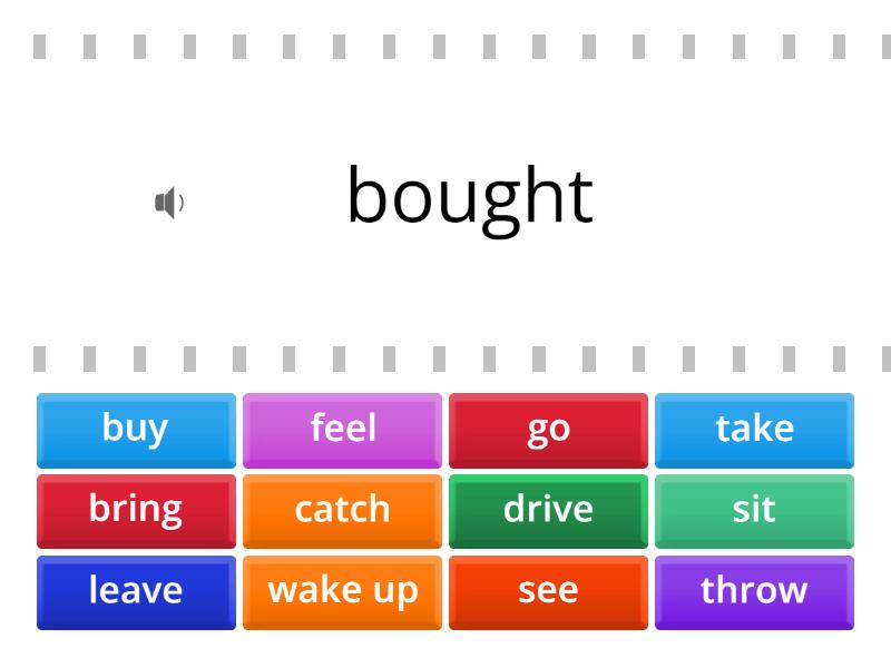 Roadmap A2 6b irregular verbs - Cada oveja con su pareja