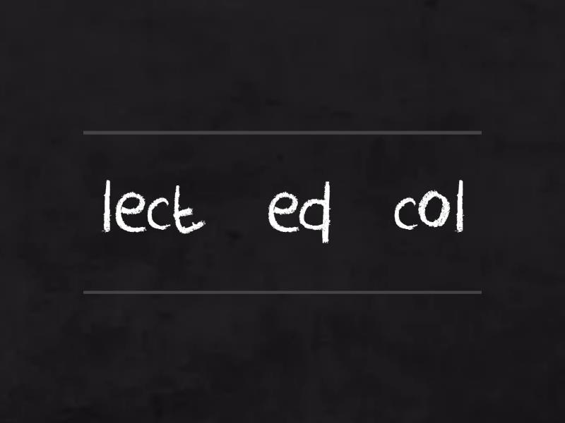 root word lect - Unjumble