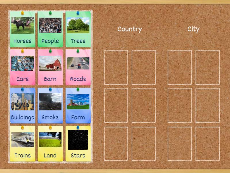 Country vs. City - Group sort