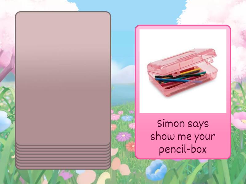 Simon says - Cartas al azar