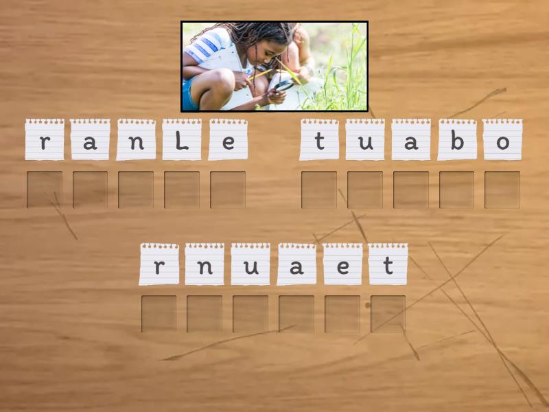 In the lesson - Anagram