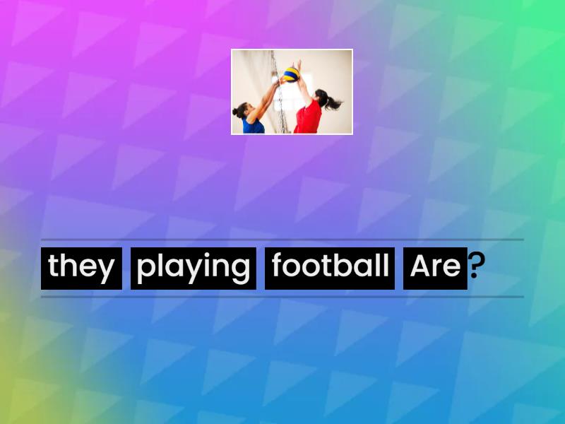 Present Continuous - Unjumble