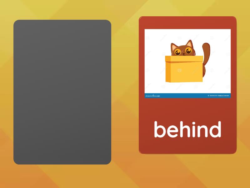 preposition of place - Speaking cards