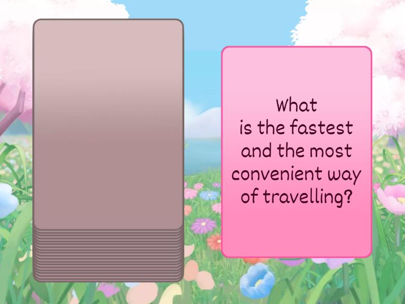 Travelling - Speaking cards