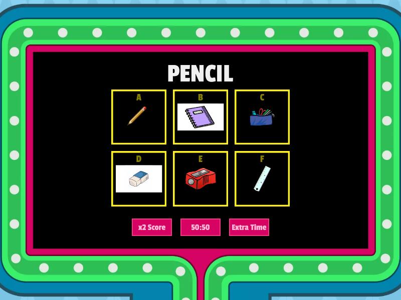 School Objects quiz - Gameshow quiz
