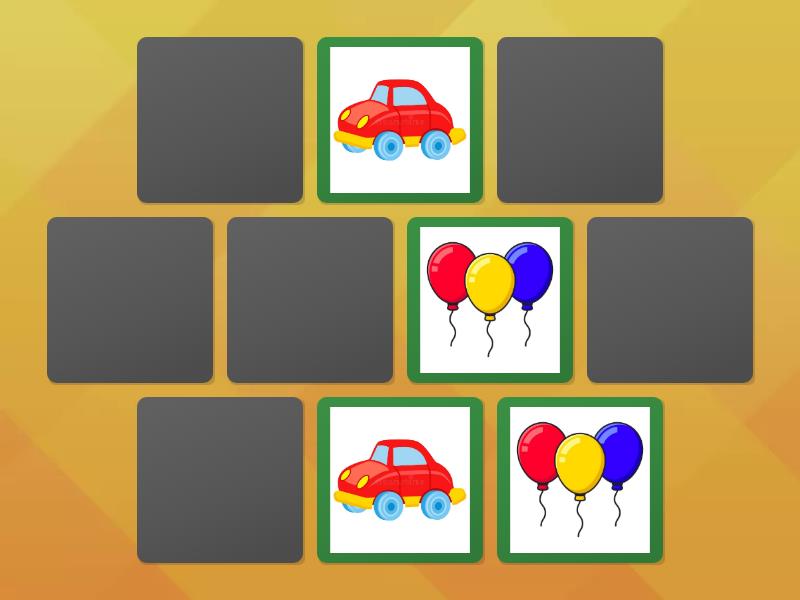 toys matching - Matching pairs