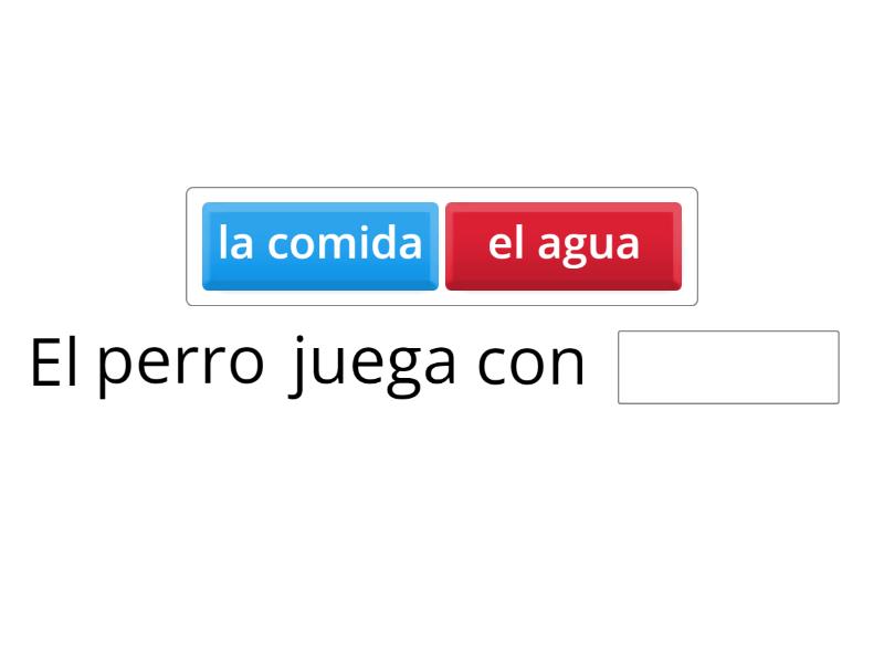 Completar oraciones - Complete the sentence