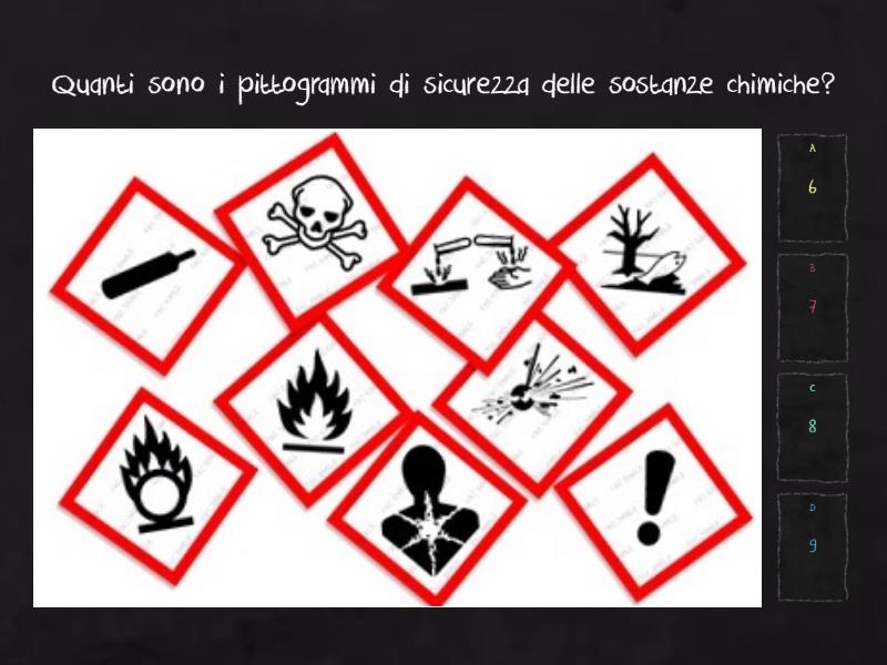 PITTOGRAMMI SICUREZZA - Quiz