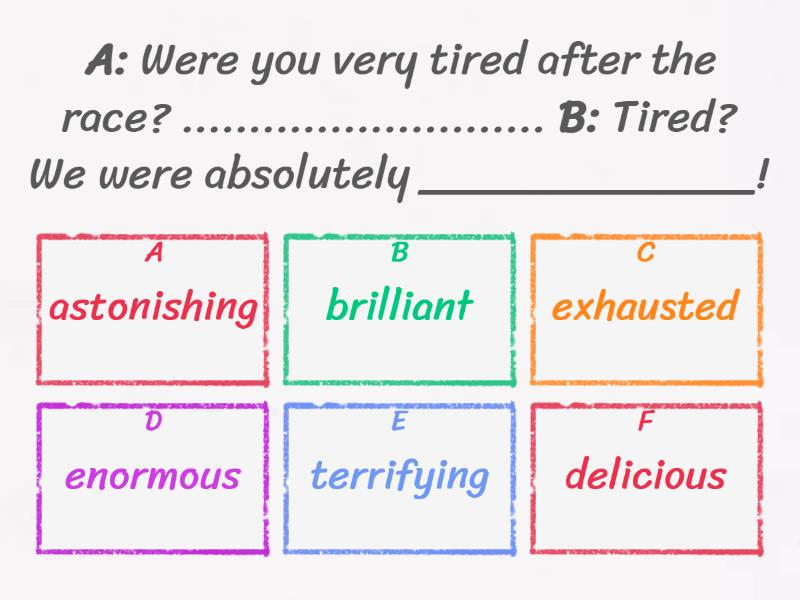 Extreme Adjectives! - Quiz