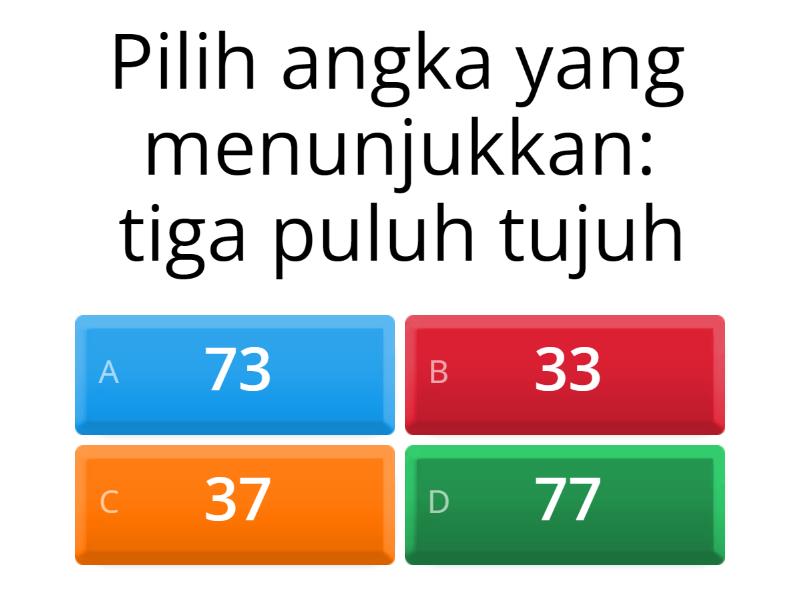 Mengenal Angka - Quiz