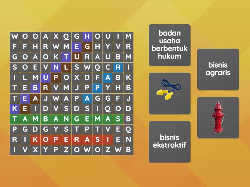 Latihan soal K3 - Wordsearch