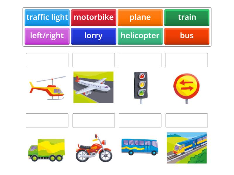 AS2 U6 Vocabulary Transport - Match up