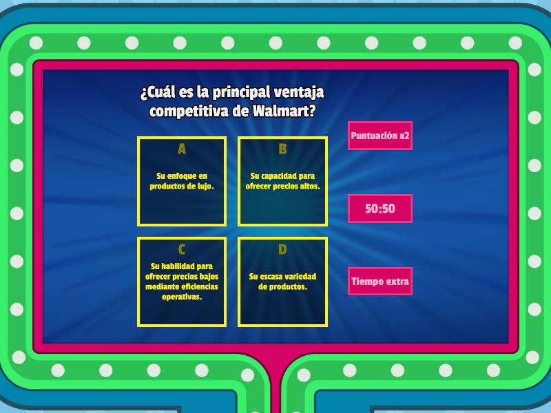 ACTIVIDAD WALMART - Gameshow quiz