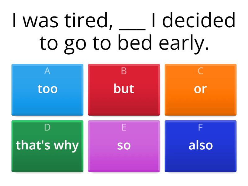Linkers, reasons, results - Quiz