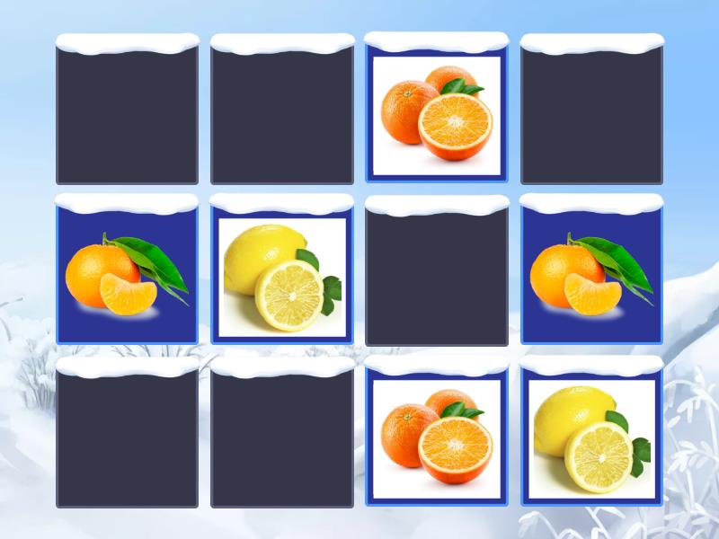 Memory Agrumi - Matching pairs