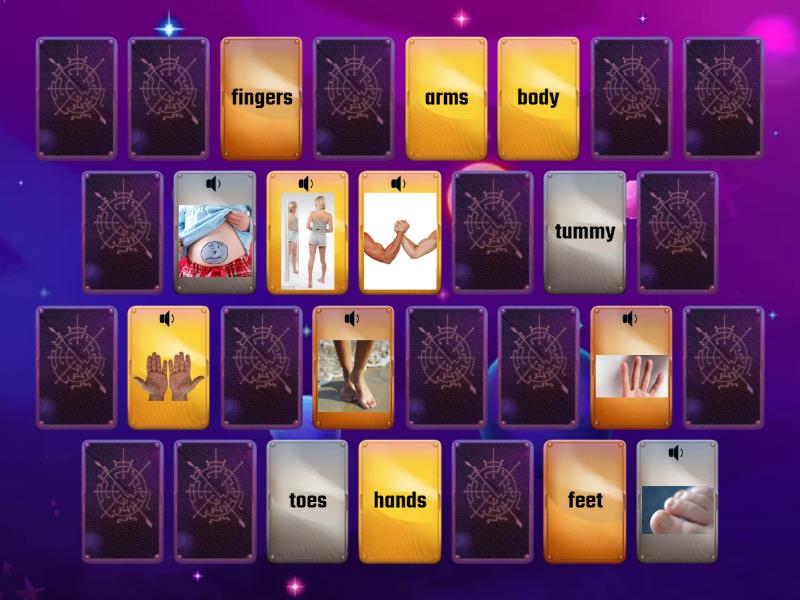 NEA 1 Unit 5 My body - Matching pairs