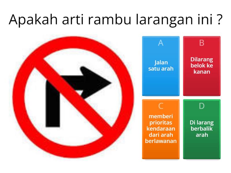 POST TEST RAMBU LALU LINTAS - Cuestionario