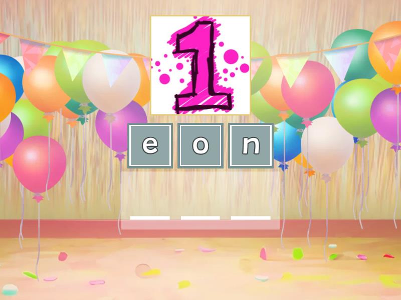 Numbers 1-10 - Anagrama