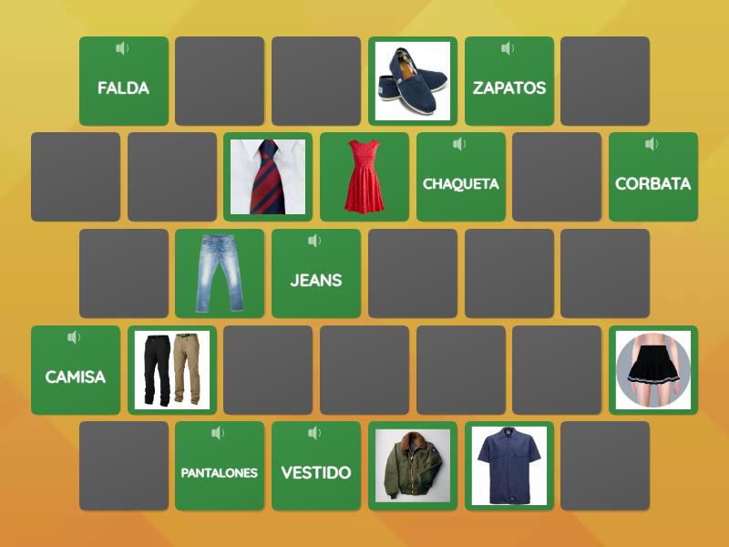 ROPA MEMORY GAME - Matching pairs