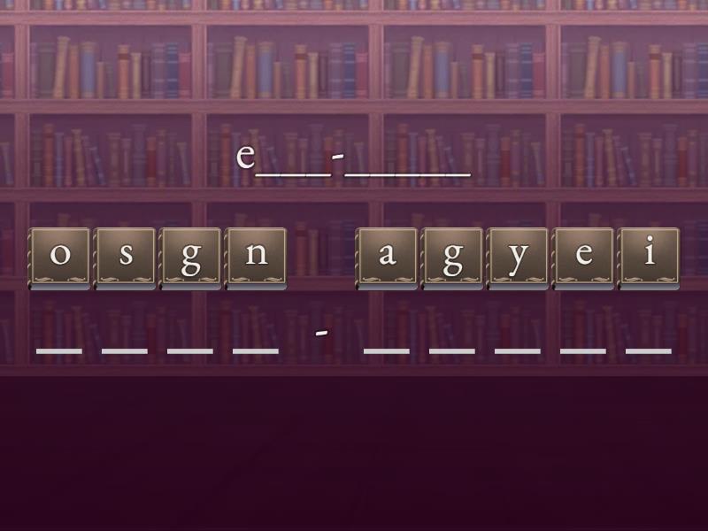 Go Getter 3 U1.5 Personality adjectives - Anagram