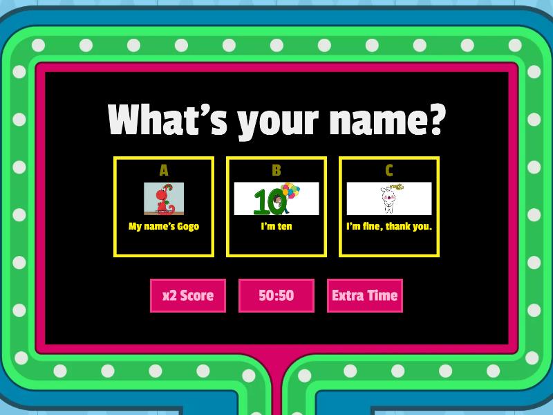 Questions 1 - Gameshow quiz