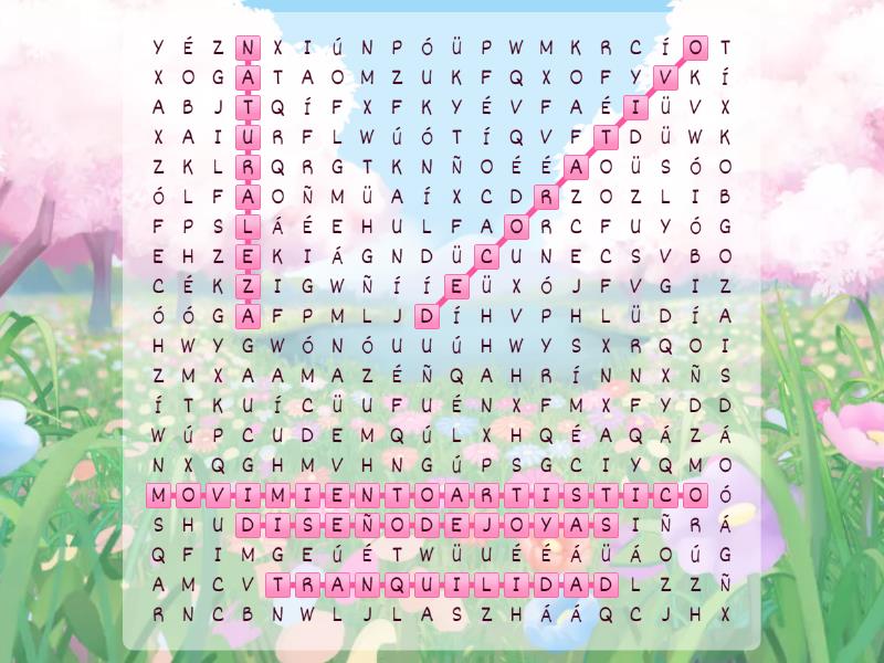 art nouveau - Wordsearch