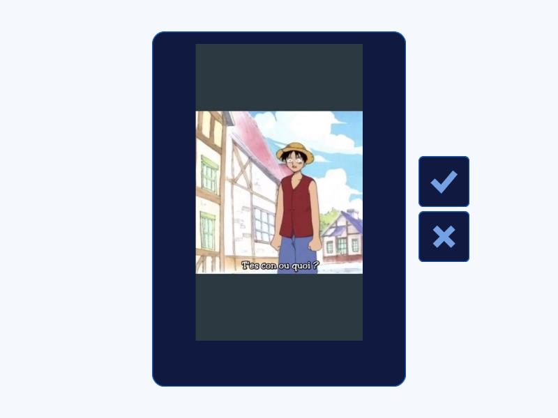 Les phrases (anime) - Flash cards