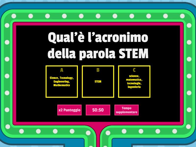 Donne STEM - Gameshow quiz