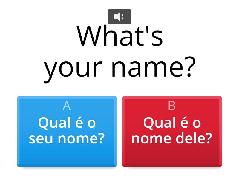 4 - What's your name? - Quiz
