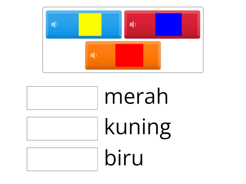 mengenal warna - Match up