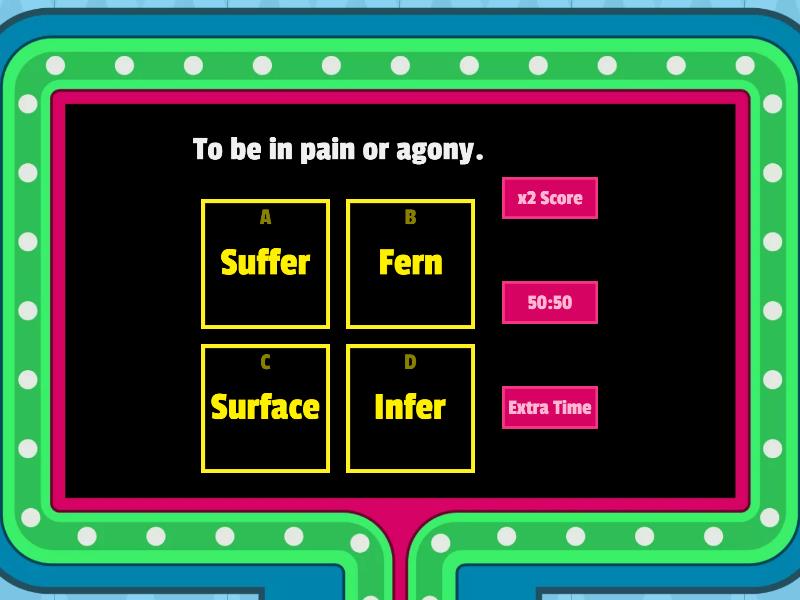 Fer root - Gameshow quiz