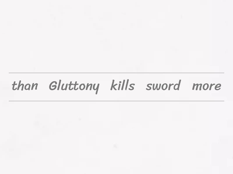 Healthy proverbs 4 - Unjumble