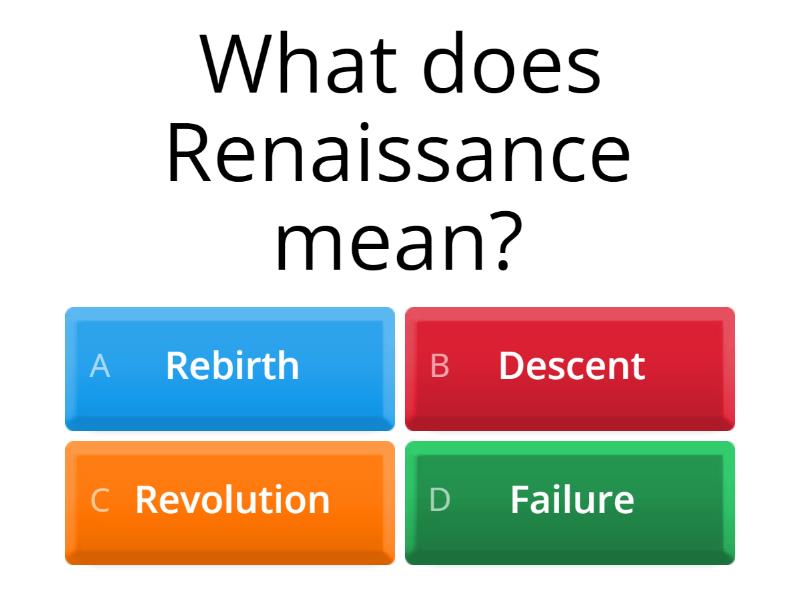 Italian Renaissance - Quiz