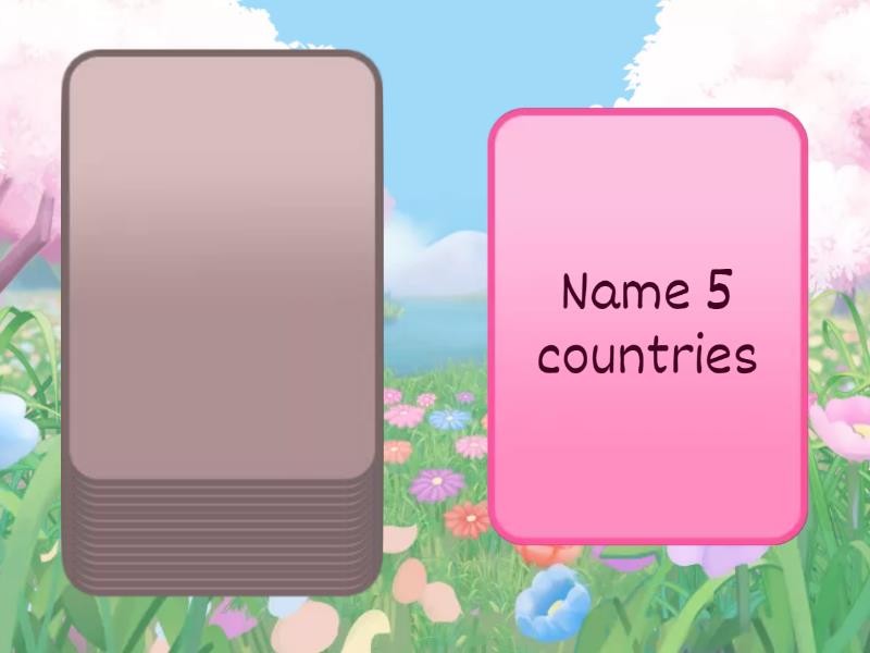 Name things Random Cards