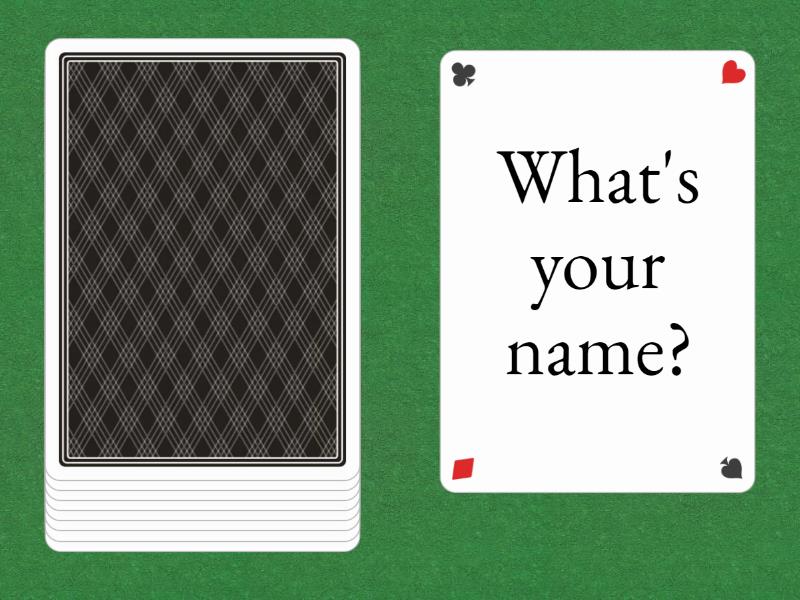 Introduction - Speaking cards