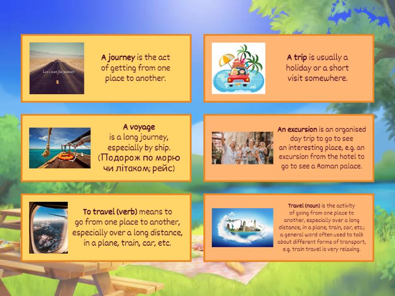 Travel: Confusing Words - Flip tiles