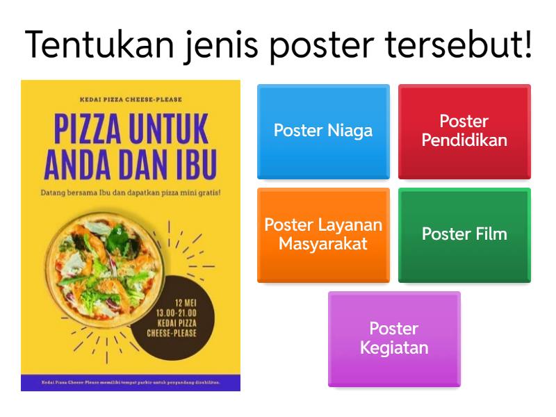 Jenis-Jenis Poster - 測驗