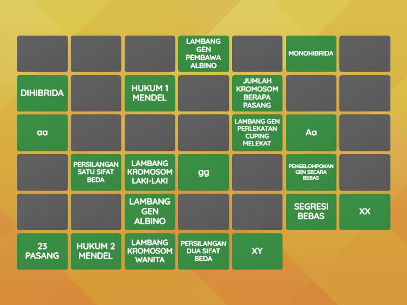 COC IPA KELAS 9 - Matching pairs