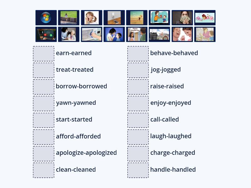 Regular verbs - Une las parejas