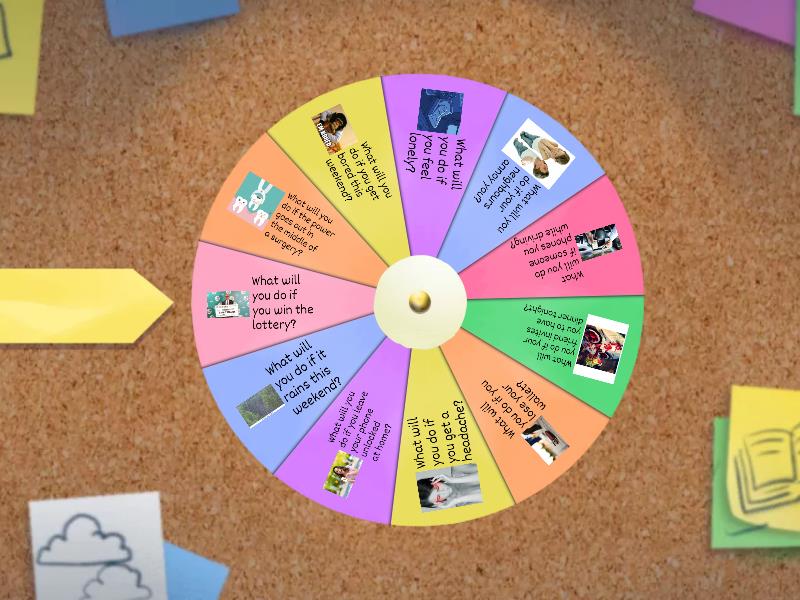 First conditional-Speaking task - Spin the wheel