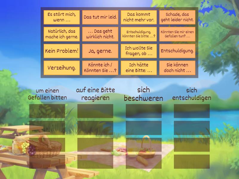 A2.2_E10_Meine Nachbarn_Redemittel - Group sort