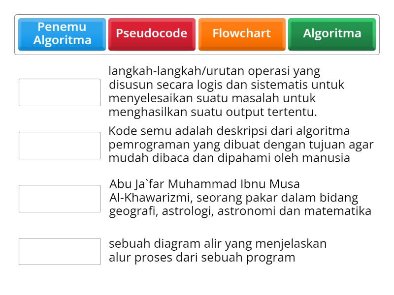 QUIS Algoritma dan pemograman - Match up