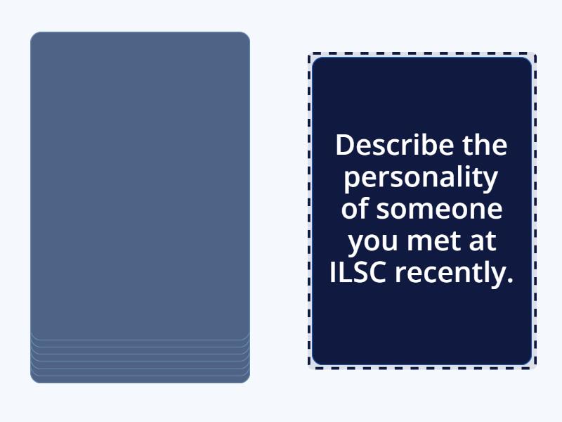 B4 Describing Personality Discussion Questions - Speaking cards