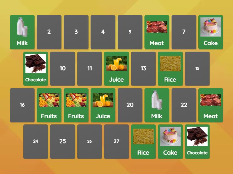 THE FOODS - Matching pairs