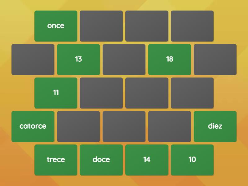 counting 1-20 - Matching pairs